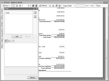 CenterPoint Accounting - Add a Signature Line to the Balance Sheet (or ...