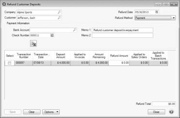 CenterPoint Accounting - Customer Deposits, Prepayments and Overpayment Processing