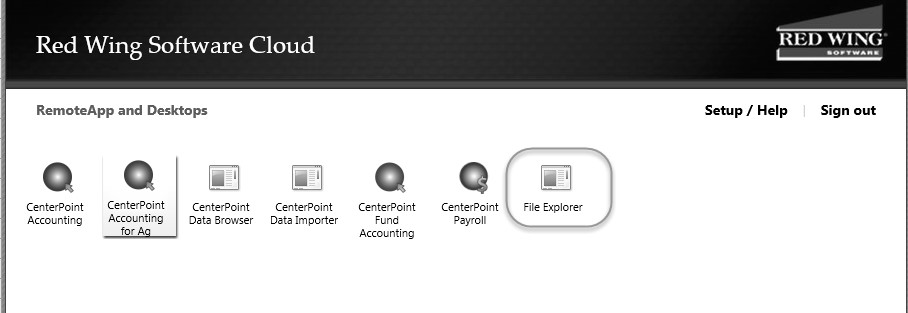 CenterPoint® Accounting - Red Wing® Cloud Services – Export Reports