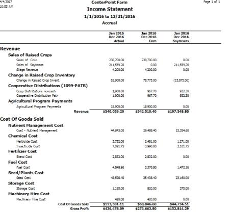 CenterPoint Accounting - Understanding and Modifying the Income Statement