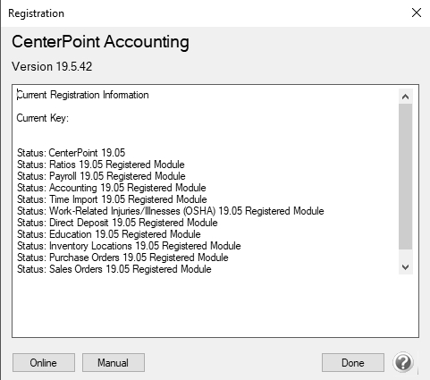 CenterPoint® Accounting for Agriculture - Register CenterPoint