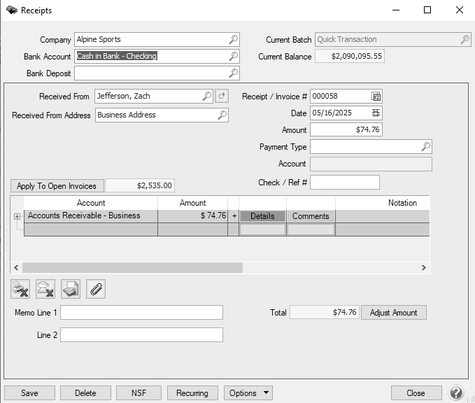 CenterPoint® Accounting for Agriculture - Edit an Accounts Receivable ...