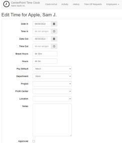 CenterPoint Payroll® - Using CenterPoint Time Clock for Employees