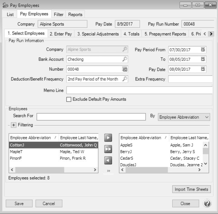 CenterPoint® Payroll - Processing a Pay Run/Pay Employees