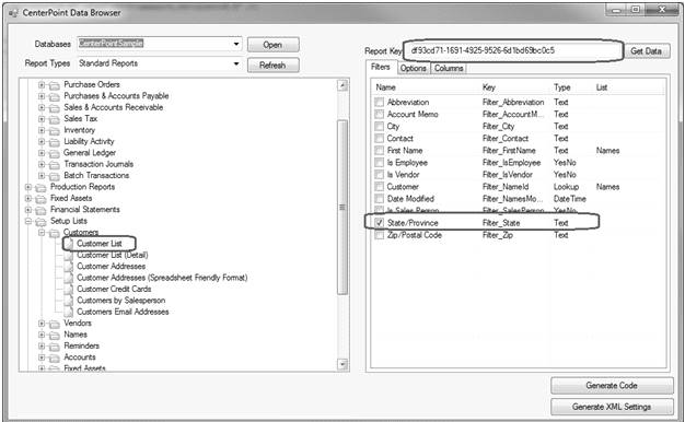 CenterPoint® Accounting - CenterPoint Data Browser