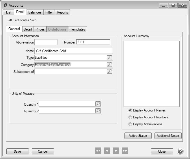 CenterPoint® Accounting - Gift Certificate Sales and Redemption
