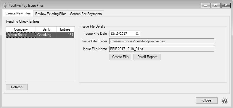 CenterPoint® Payroll - Positive Pay Processing