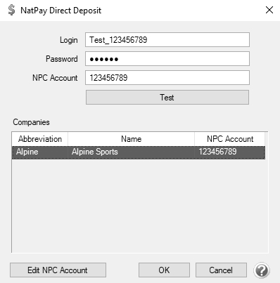 National Payment Corporation (NatPay) Direct Deposit Services Setup and ...