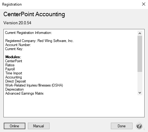 CenterPoint® Depreciation - Register CenterPoint