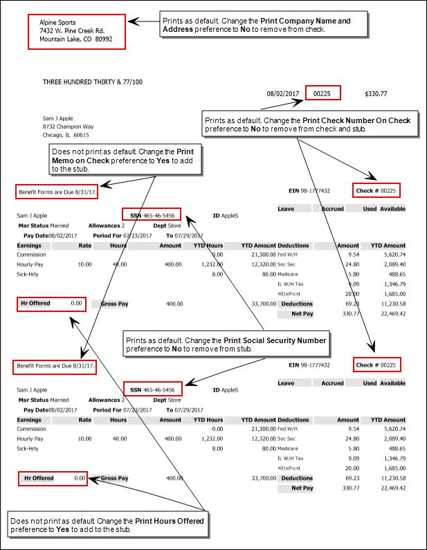 Check Type and Stub Type Examples for Payroll Check/Stub/Stub Check Type and Stub Type Examples for Payroll Check/Stub/Stub