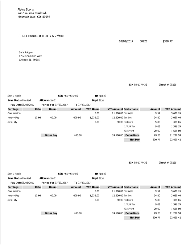 Check Type and Stub Type Examples for Payroll Check/Stub/Stub Check Type and Stub Type Examples for Payroll Check/Stub/Stub
